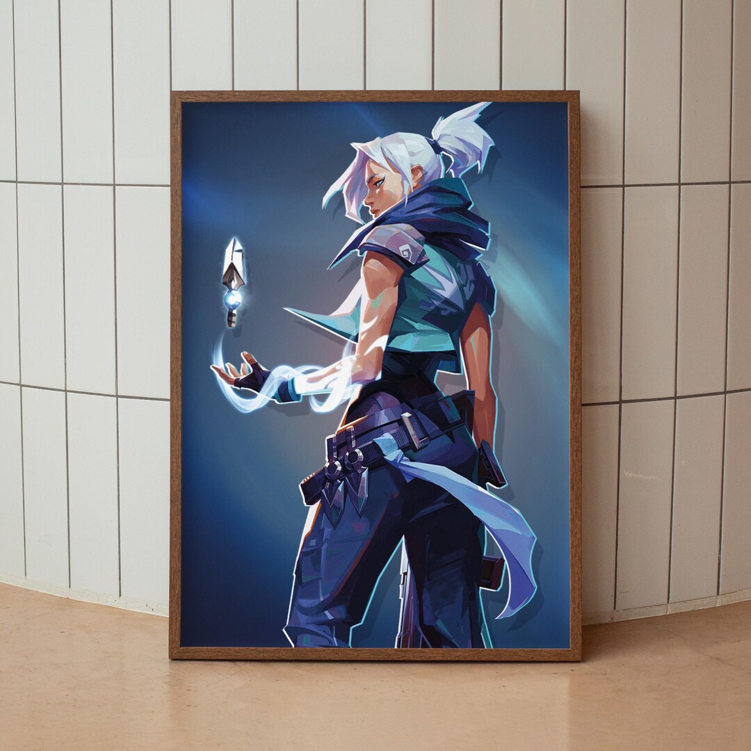 Jett Poster, Valorant Wall Art, Video Game Print, Gifts for Gamers - Etsy
