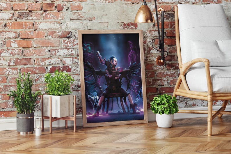Arcane Jinx Poster | Dark Gaming Wall Art | Jinx Digital Download ...