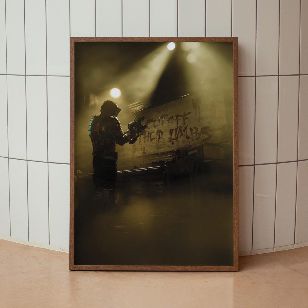 Dead Space Inspired Poster, Isaac Clarke Engineer Wall Art, Sci-fi ...