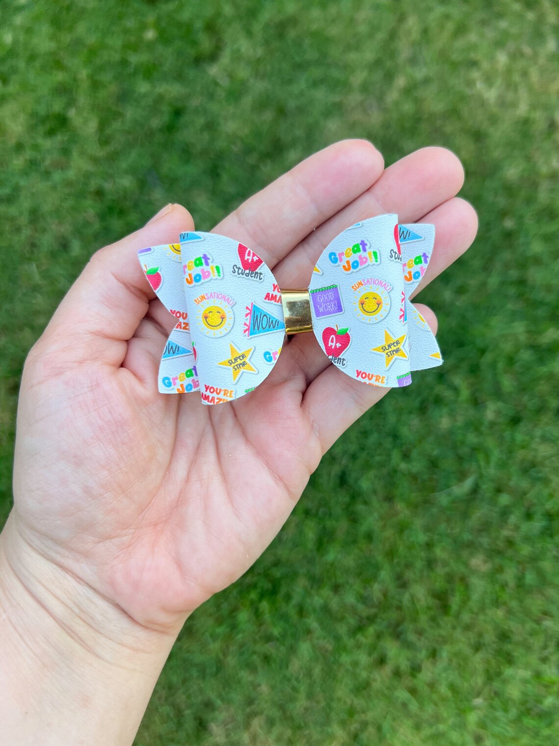 Kindergarten Bow, 1st Grade Bow, Prek Hair Bows, Back to School Hair ...