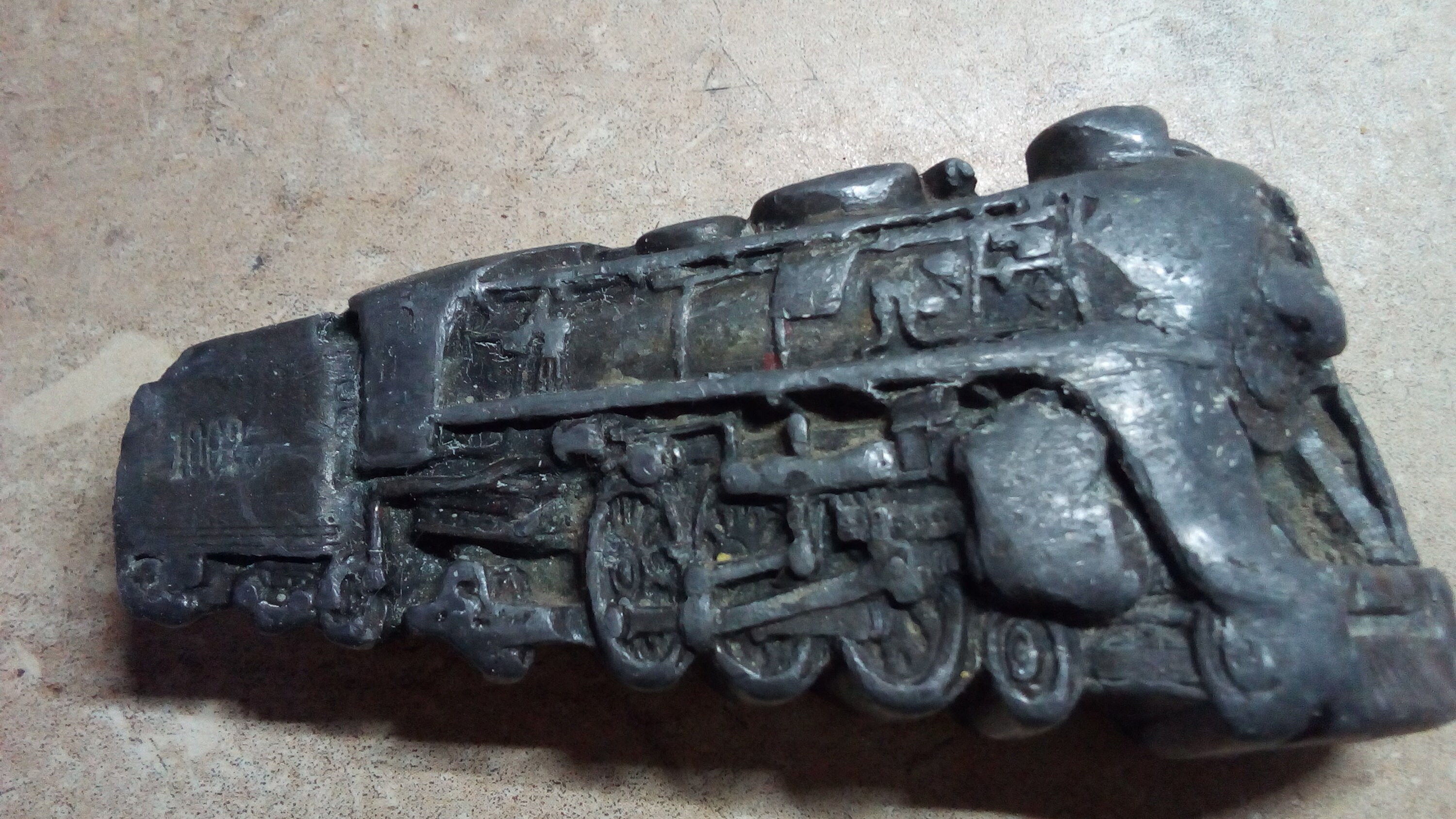 Vintage Belt Buckle 3D Locomotive Steam Engine 1002 Bergamot - Etsy