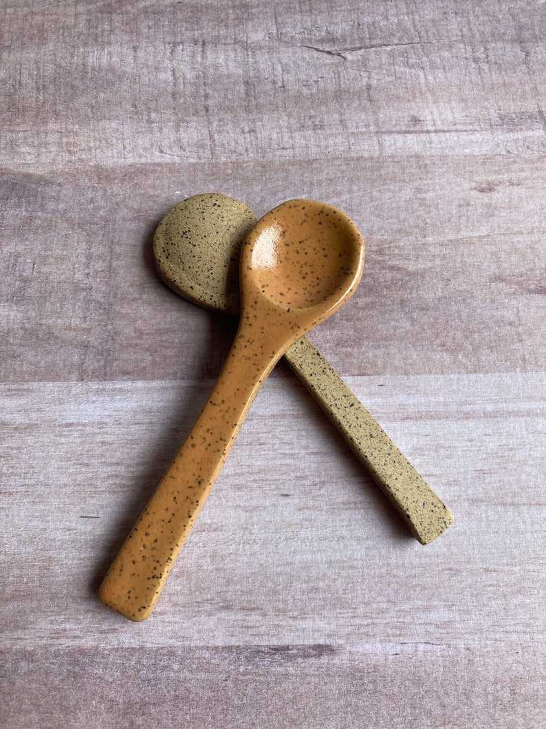 Mini Ceramic Spoons - Etsy