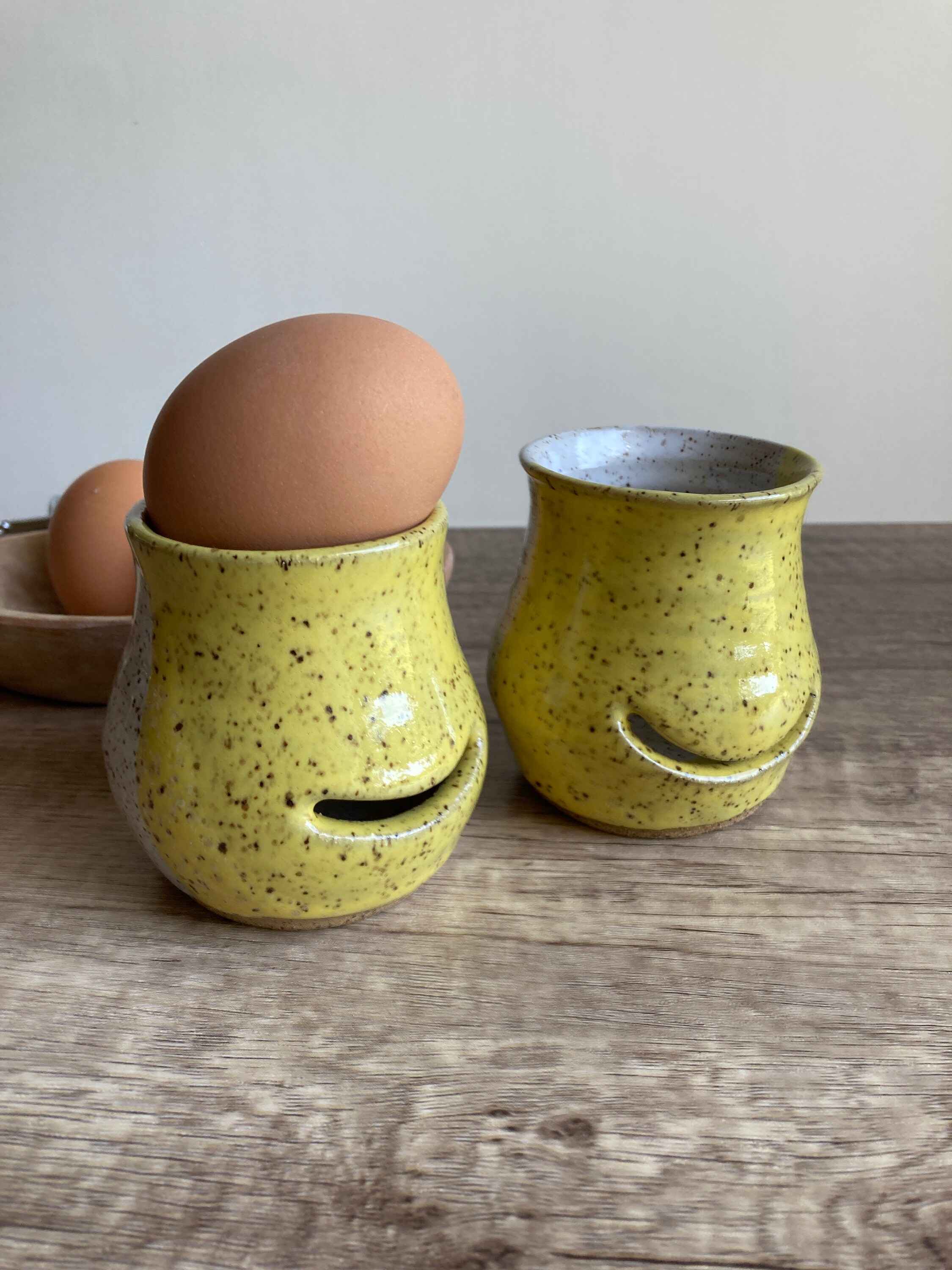 Egg Separators yellow Stoneware Dish - Etsy