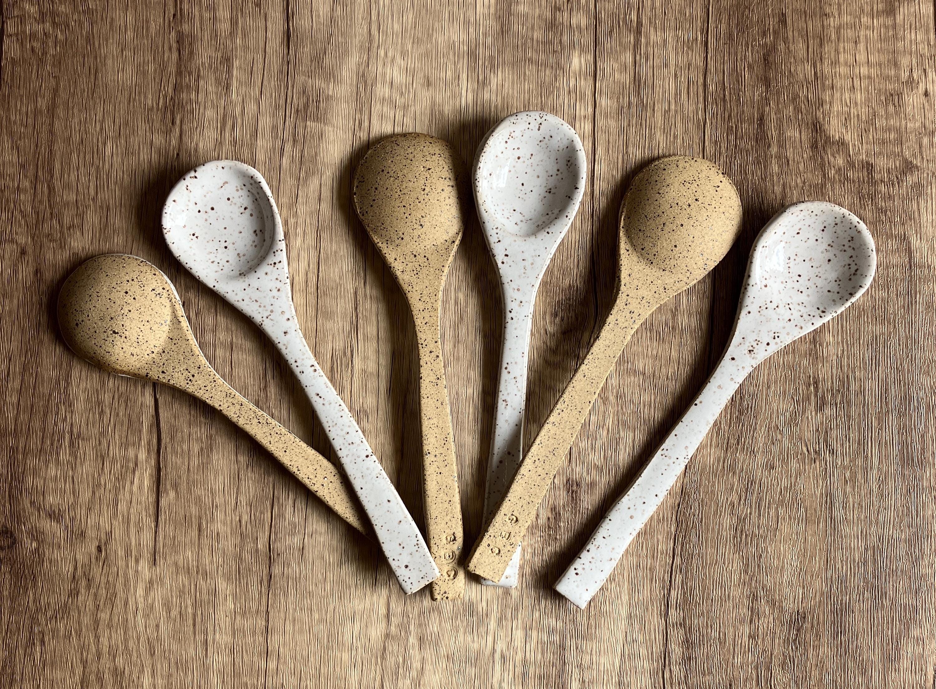 Colorful Ceramic Spoons - Etsy