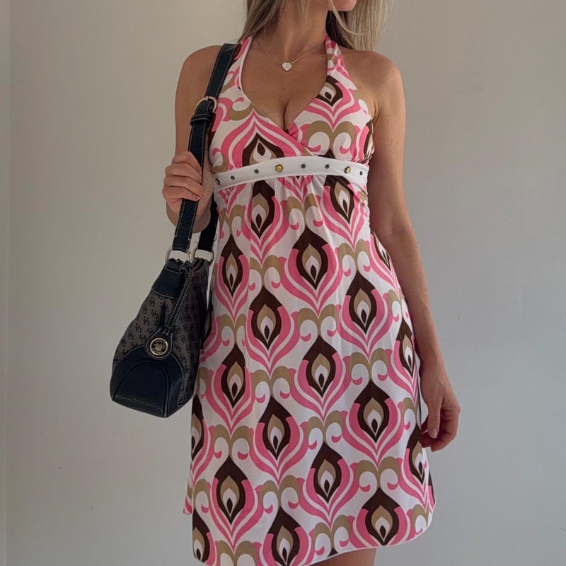 Paisley Halter Mini Dress - Etsy