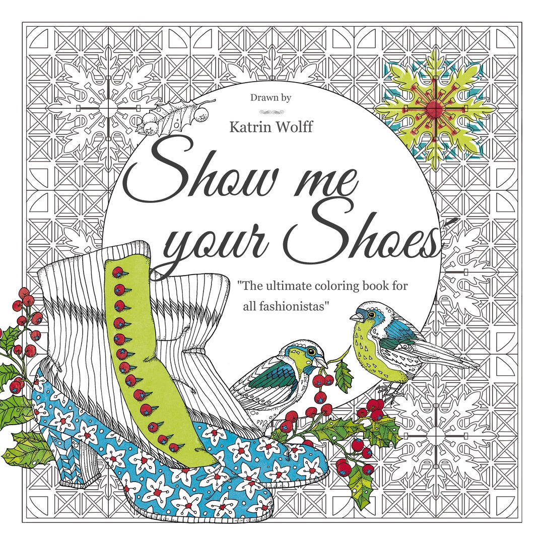 Coloring Books, Show Me Your Shoes - Etsy