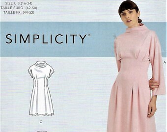 Funnel Neck Dress | Etsy