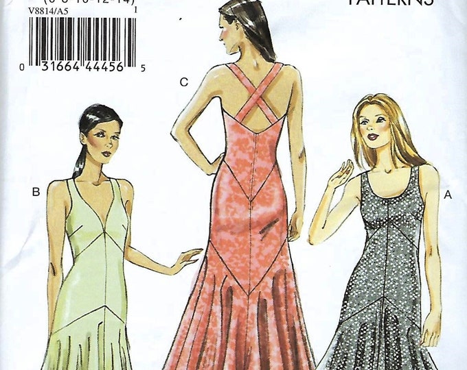 Vogue Custom Fit Patterns V8814 Misses Dressmisses Sz 14-22uncut F ...