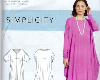 Uncut Simplicity 10176 S8911 8911 Sewing Pattern Misses Knit Caftans ...