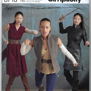 Simplicity Costume Pattern #8718~ Womens-ninja Warrior-costumes~ Misses ...