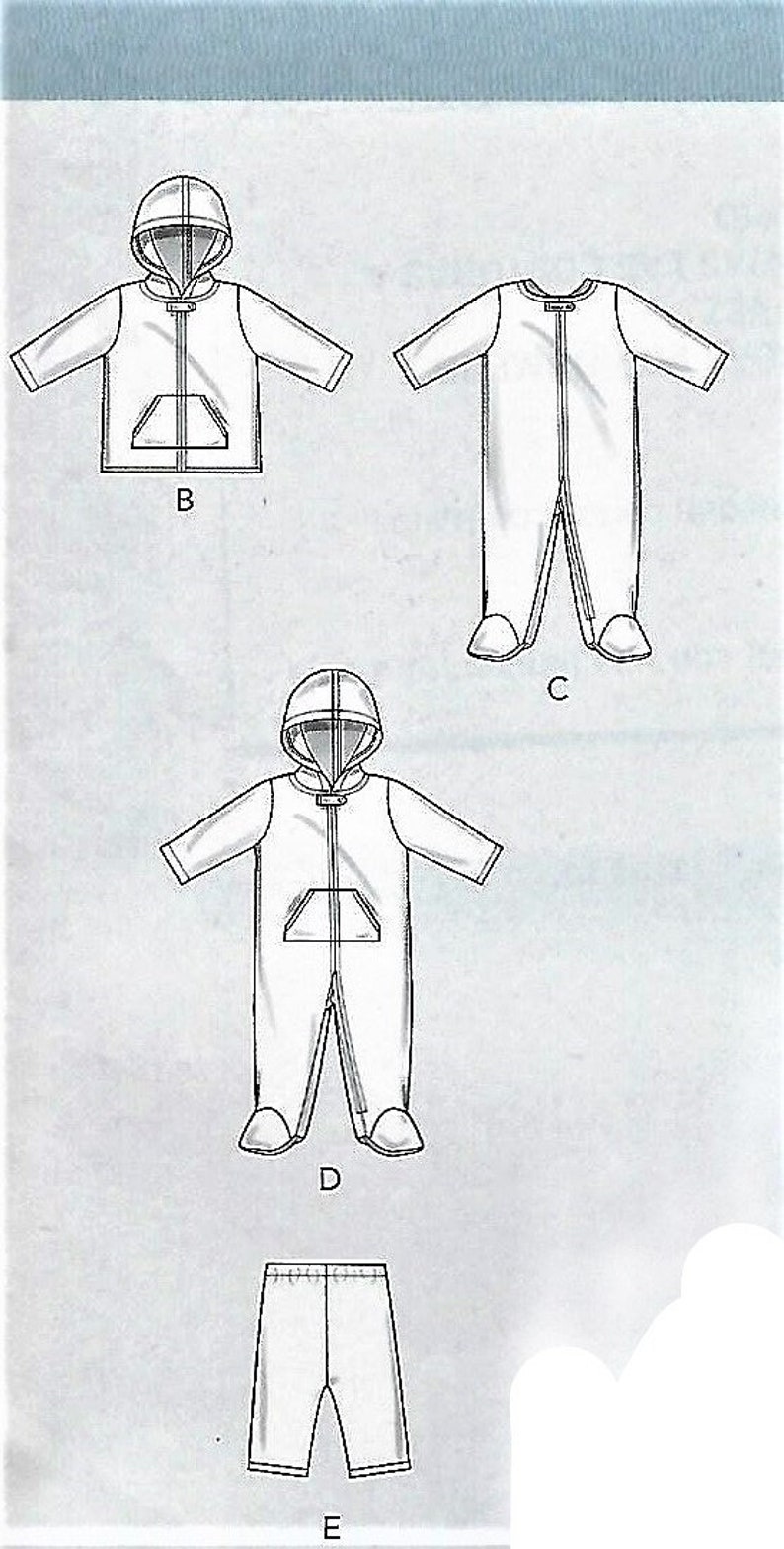 Simplicity 9215/r10895babies' Jackets Footed Bodysuits - Etsy