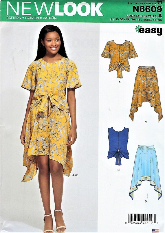 Simplicity New Look Easy Pattern 6609misses 2 Piece | Etsy