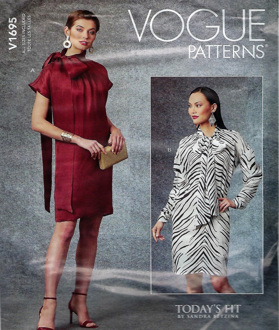 Vogue Today's Fit Sandra Betzina Pattern #V1695 Misses' Dress~loose Fit ...