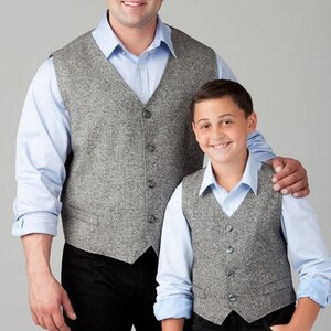 Simplicity Pattern 1506 husky Boys' Plus Big & Tall Men's Vestsboys Sz ...
