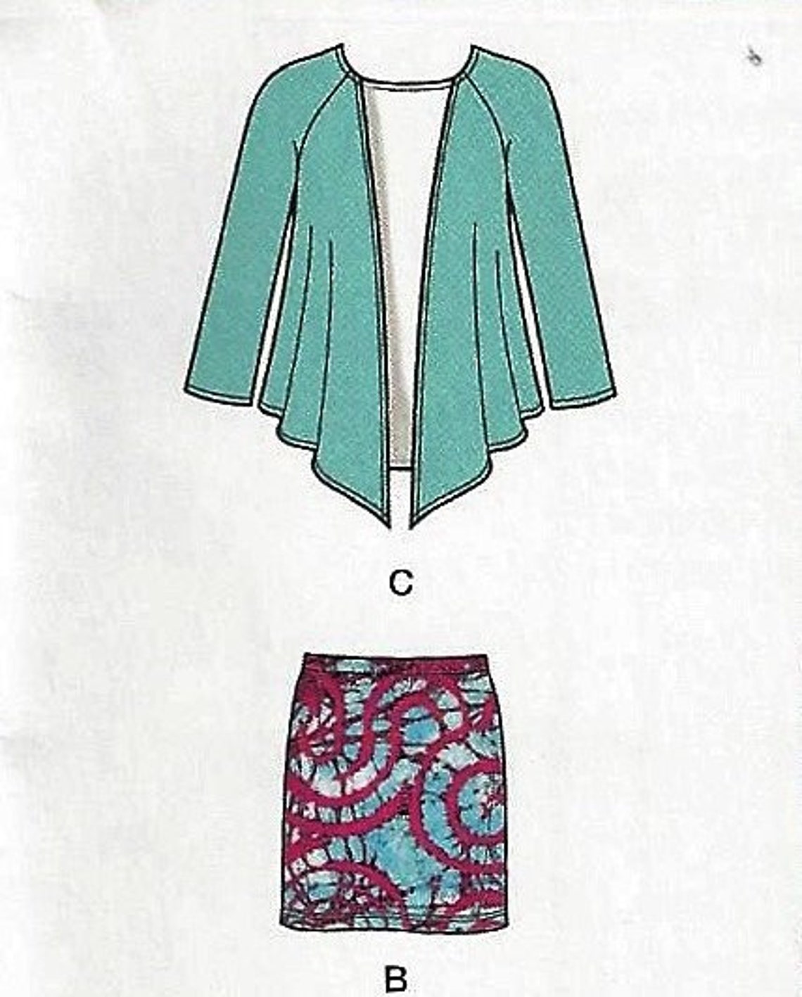 Simplicity Pattern 1025Girls Knit | Etsy