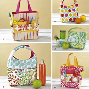 Simplicity Pattern 1385art Caddies, Lunch Bags and Snack Bagone Szuncut ...
