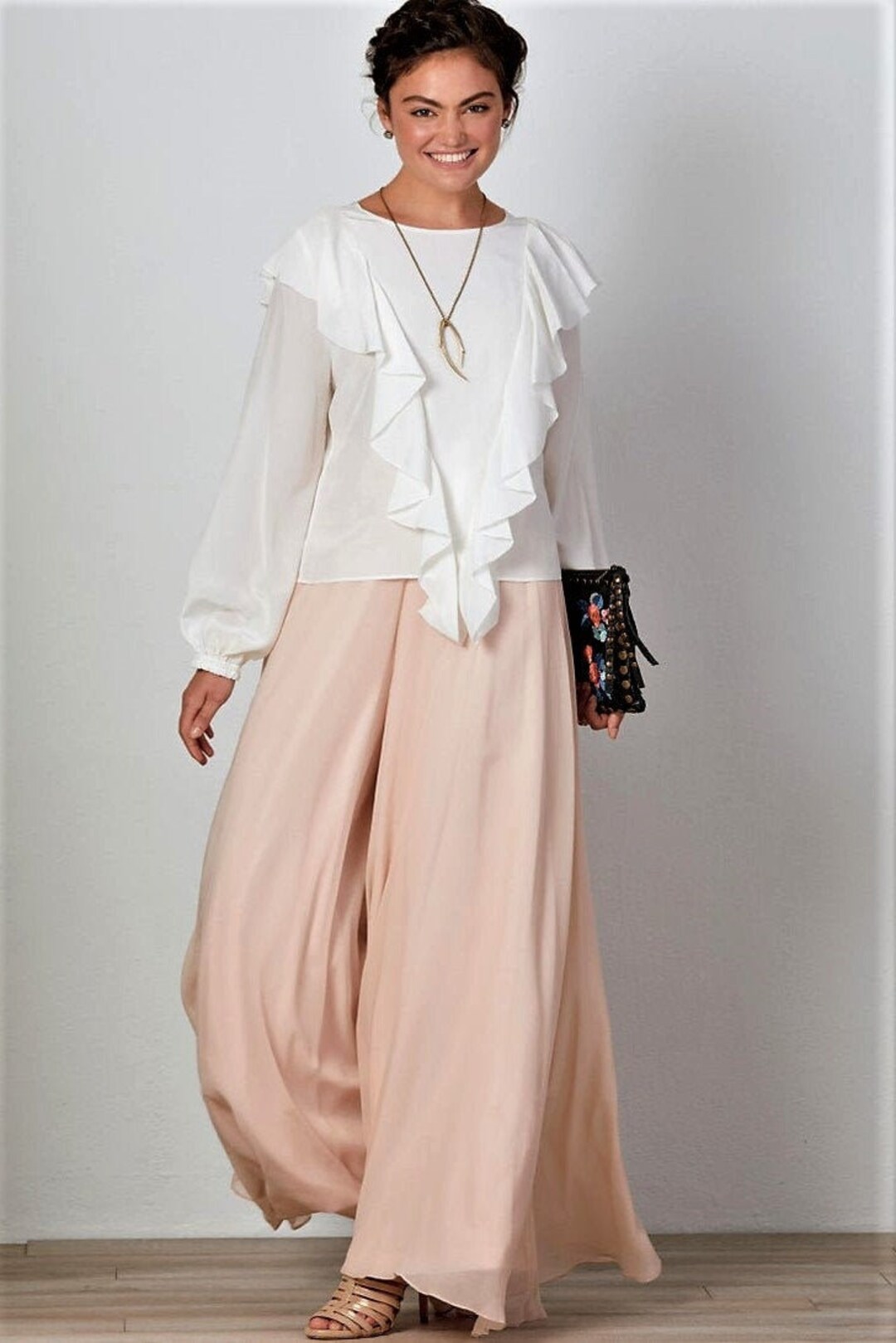 Mccalls Nicole Miller Pattern #m7911~misses' Top and Pants~loose ...