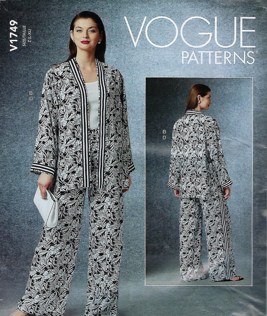Vogue Pattern #V1749~ Misses' Waistcoat, Jacket and Trousers~misses Sz ...