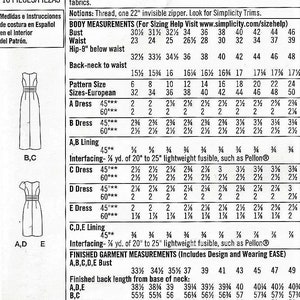 Simplicity Pattern #1420~ Misses' Designer Inspiration Dress~misses' 6 ...
