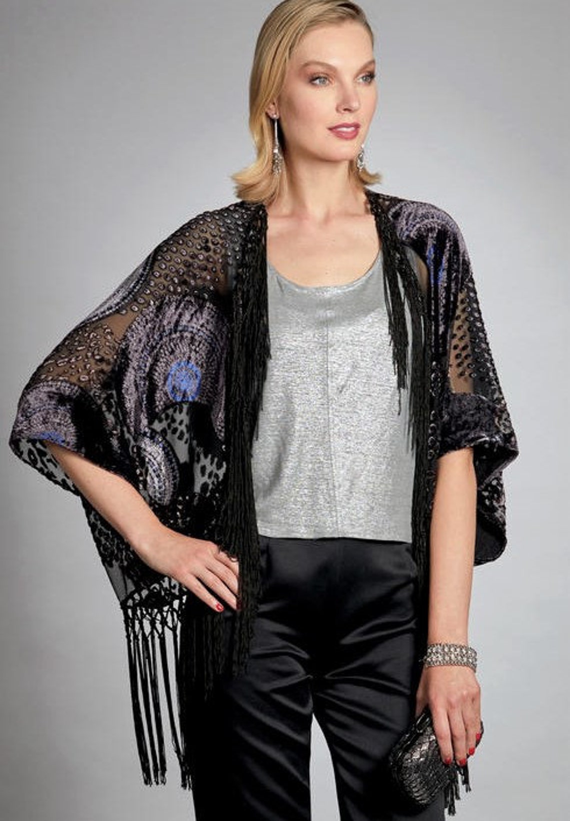 VOGUE Elizabeth Gillett NYC V9354misses' Scarves Shrug & | Etsy