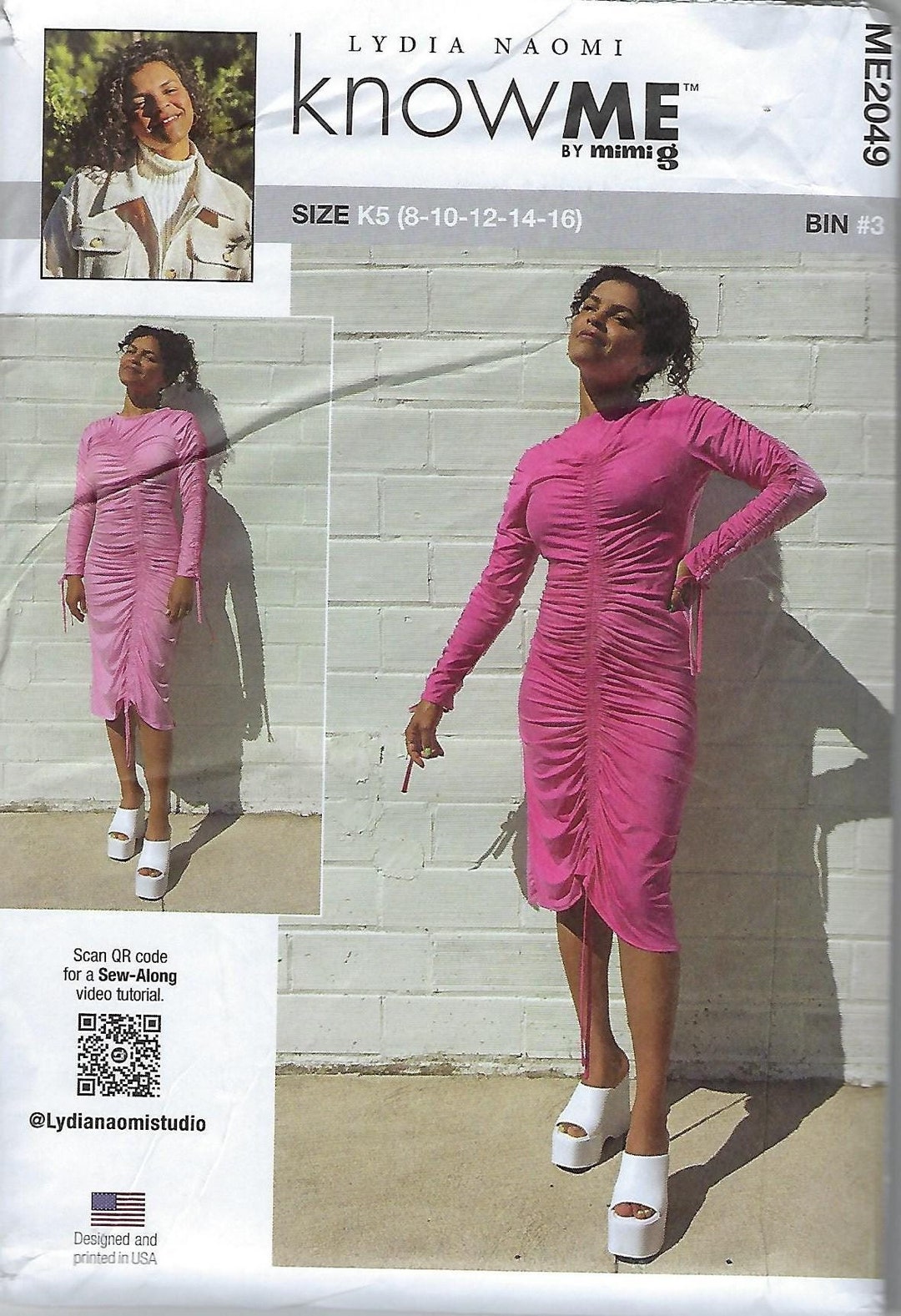 Reversible Knit Dress Sewing Pattern: Mimi G Know Me #ME2049, Misses Sz ...