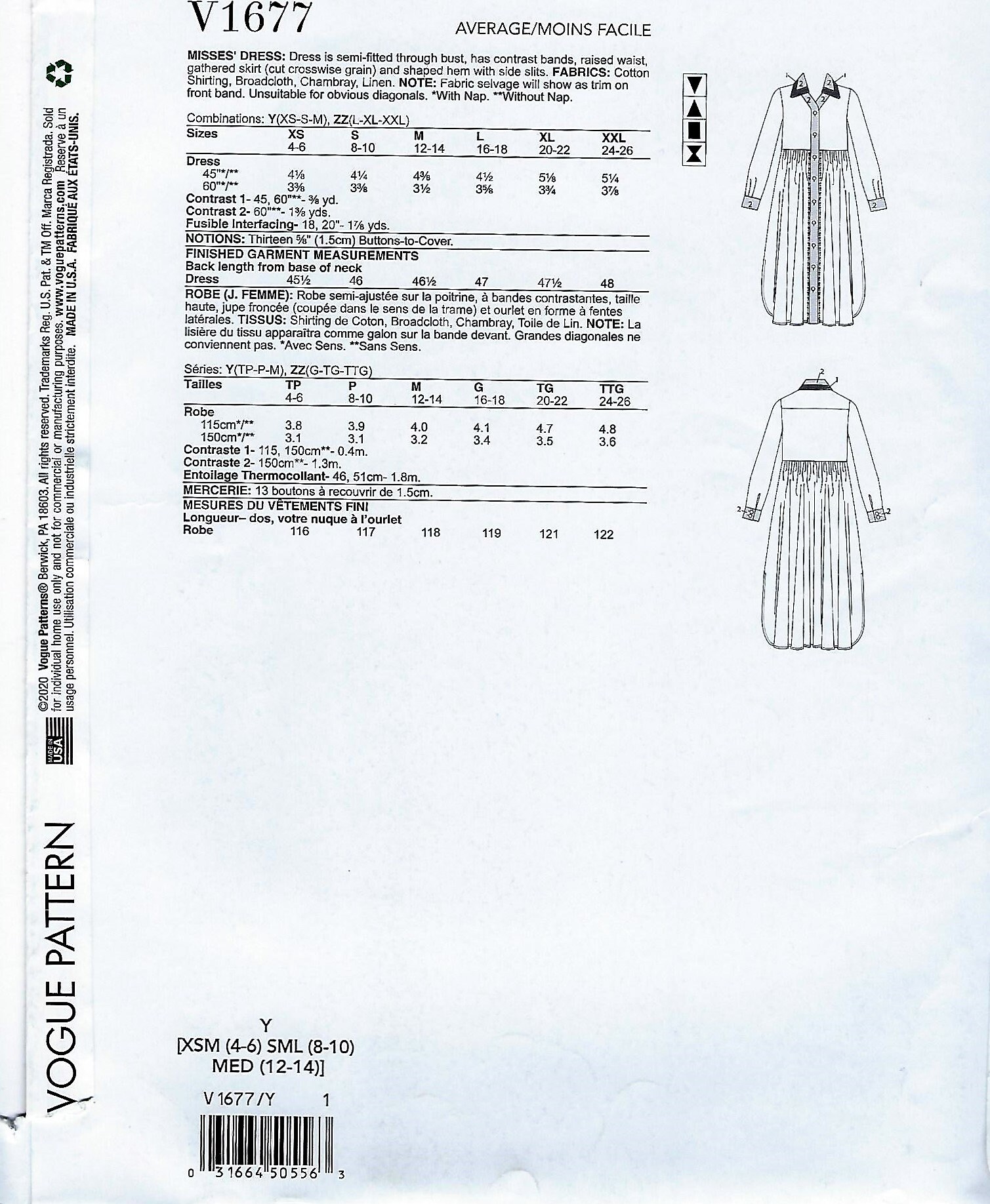 Vogue Julio Cesar Designer Pattern v1677misses Dress - Etsy