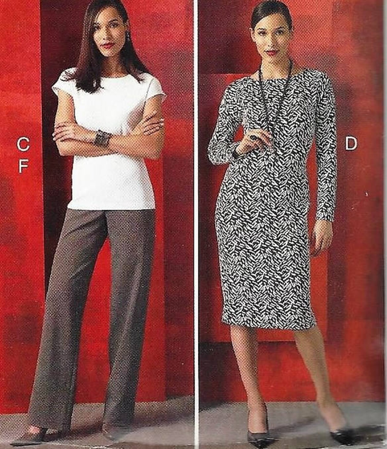 VOGUE WARDROBE Pattern V9215/vp951misses' Sz 4-14 - Etsy