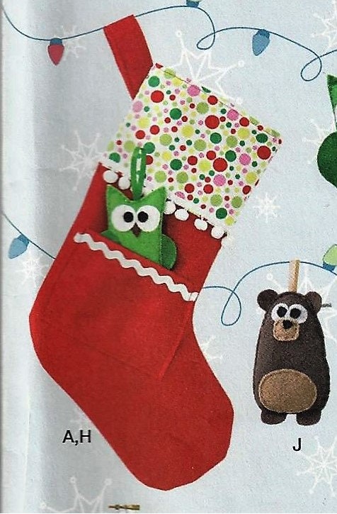 Simplicity 1516 Christmas Crafts Sewing Pattern Felt | Etsy