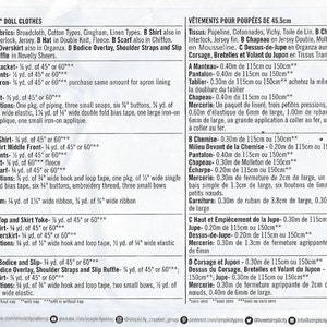 Simplicity Pattern #8315~18" Parisian Chef Doll Clothes~one Sz~uncut F ...