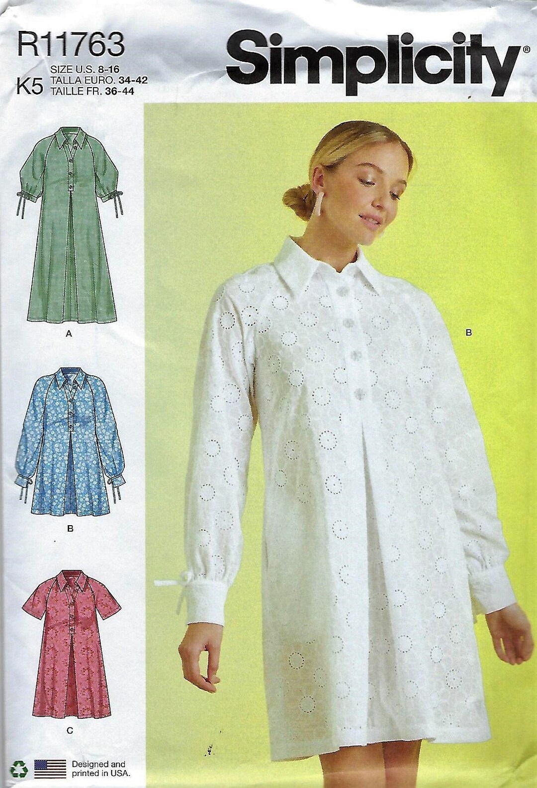 Simplicity Pattern #9744/R11763~ Misses' Dresses~misses Sz 8-16 ~uncut ...