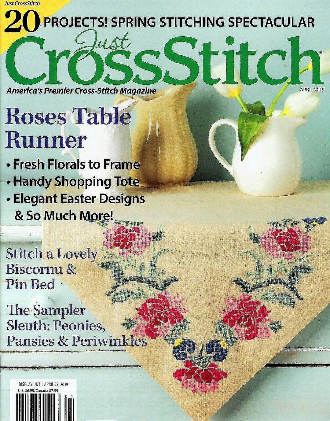 New Old Stock~"just CROSS Stitch"~april 2019~20 Projects~spring ...