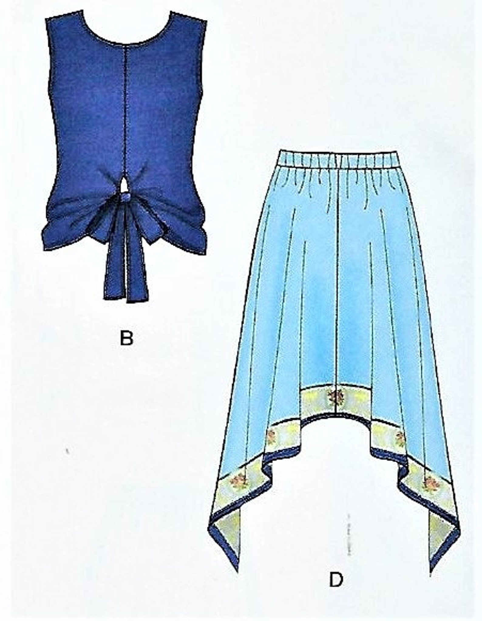 Simplicity New Look Easy Pattern 6609misses 2 Piece - Etsy