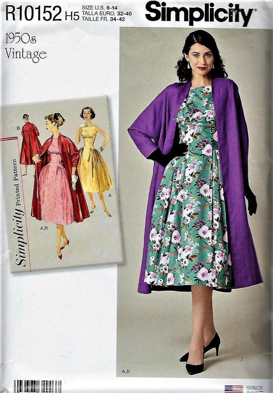 Simplicity Reprinted Sewing Pattern 8731/R10152 Misses' - Etsy