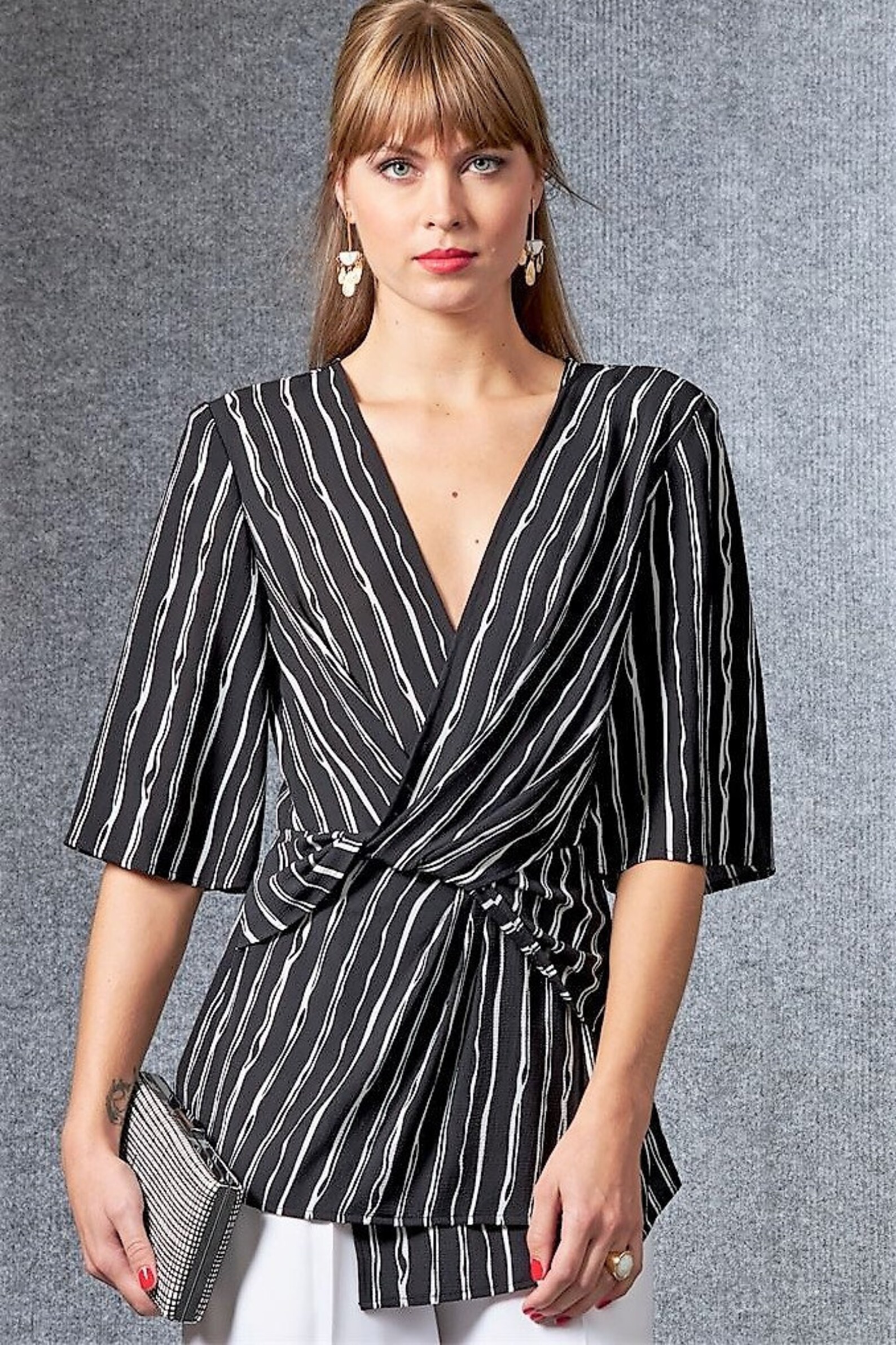 Vogue Pattern v1680misses Top W Pleated & Gathered Overlays - Etsy