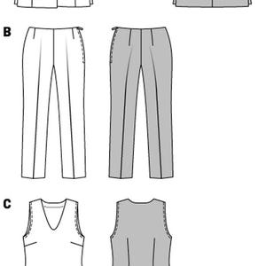 Burda Style Pattern 7075misses 4 Piece Coordinate Sewing Pattern Misses ...