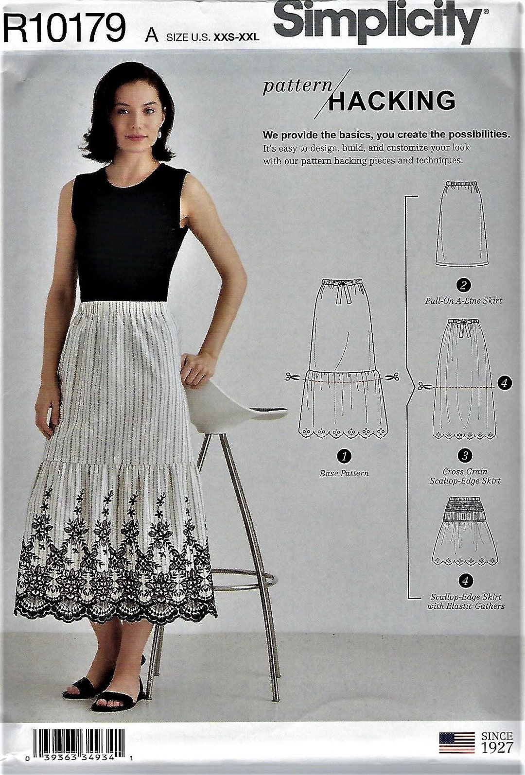Simplicity Pattern #s8929/r10179~misses' Skirt With Options for Design ...