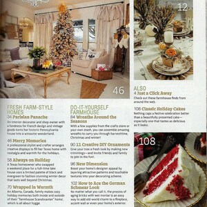 New Old Stock country SAMPLER FARMHOUSE Stylewinter Holiday Isue 2021 ...