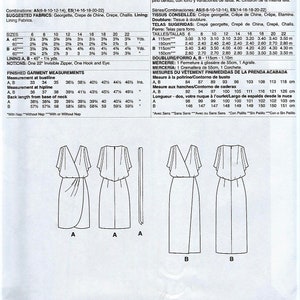 Mccalls OOP NICOLE MILLER Pattern #m7567~misses' Wrap-style Dresses and ...
