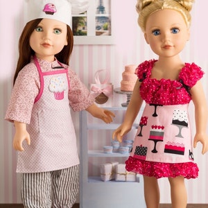 Simplicity Pattern #8315~18" Parisian Chef Doll Clothes~one Sz~uncut F ...