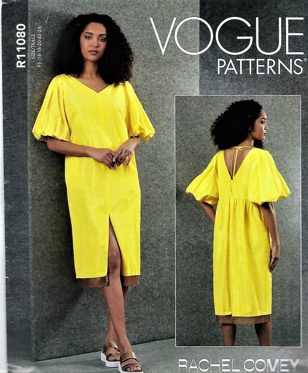 Voguerachel Co Mey Pattern V1798 misses Very Loose-fitting,midi Shift ...