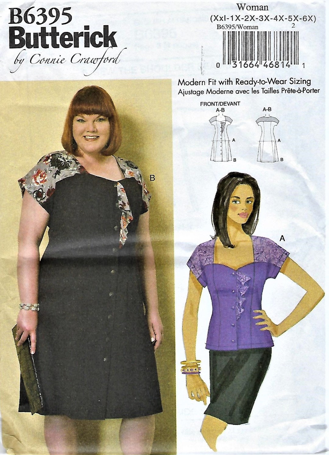 Butterick CONNIE CRAWFORD Pattern #b6395~misses' Sz 3-16 ~new Uncut - Etsy