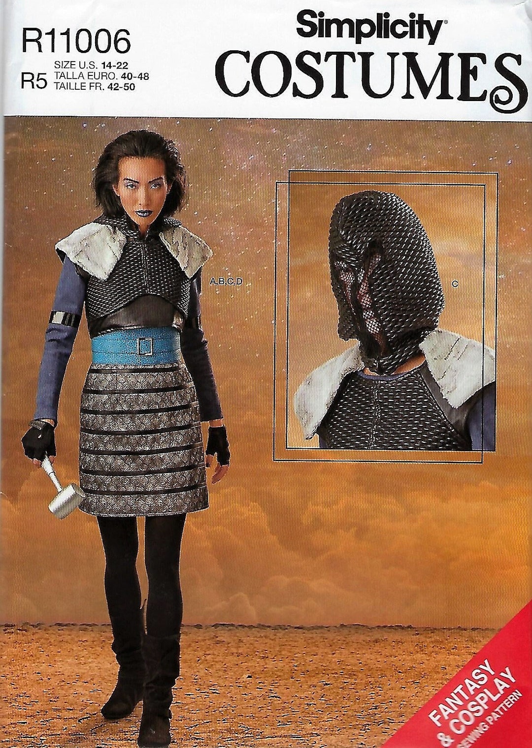Simplicity Fantasy & Cosplay Pattern #9250/r11006~misses Tough Space ...