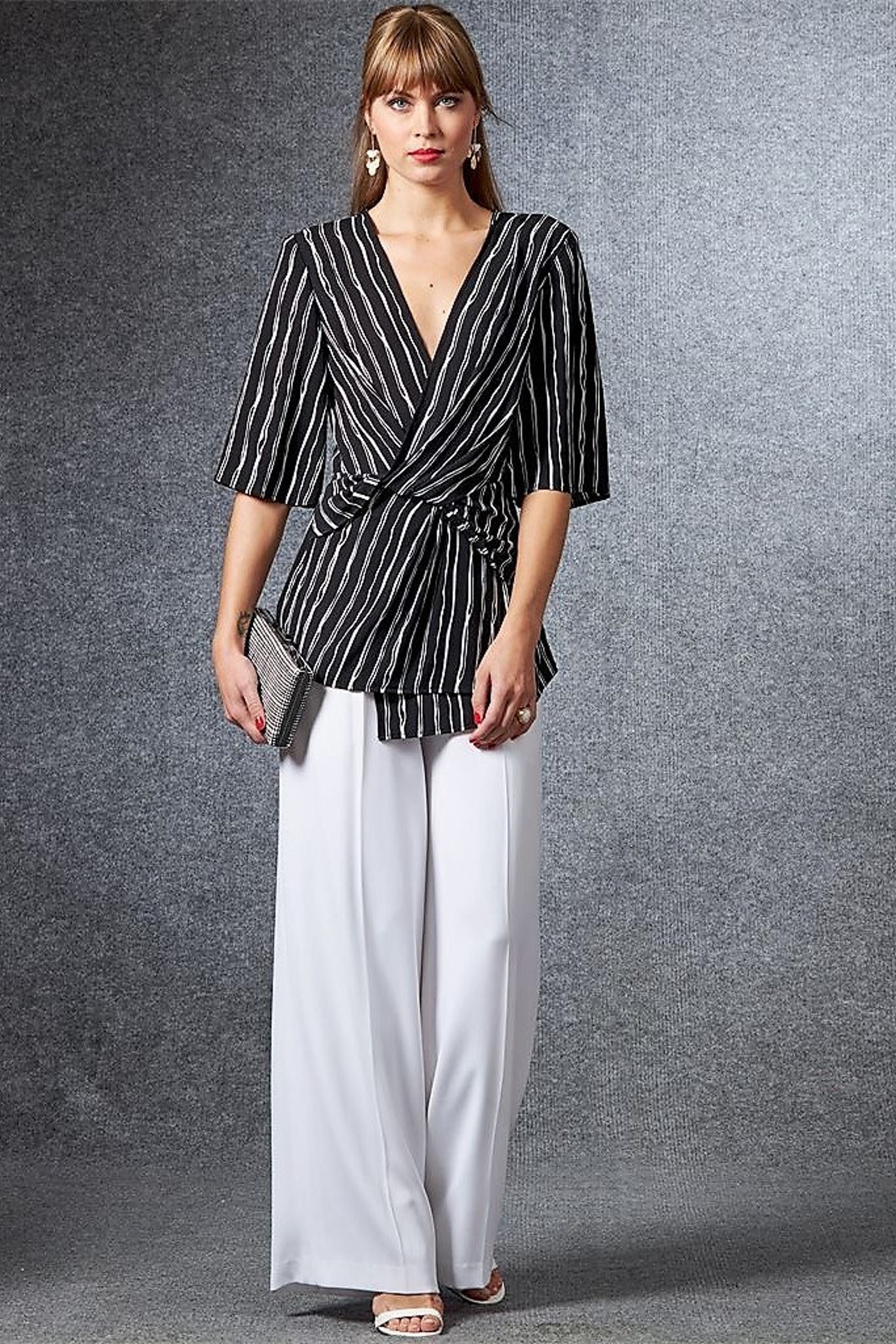 Vogue Pattern #v1680~misses Top W Pleated & Gathered Overlays, Back ...