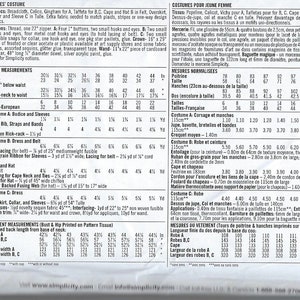 Simplicity Pattern 4136misses' Wizard of Oz Costumesdorothy, Good Witch ...