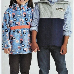 New Look Sewing Pattern #6590/h0181~children's Pullover Vest or Top ...