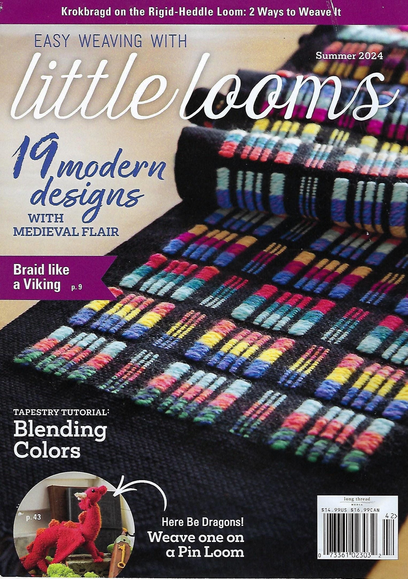 LOOMS MAGAZINE Summer 202419 Modern Designs Weaving in the Middle Ages ...