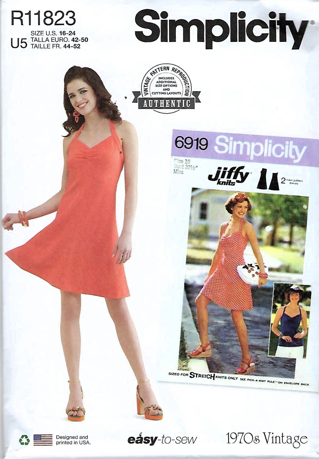 Brand New Simplicity Pattern #9794/r11823~jiffy Vint1970's~ Knit Short ...