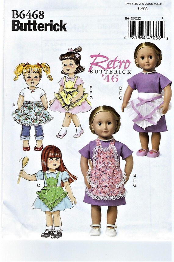 Butterick Retro 1946 Pattern b6468ruffled Full or Half - Etsy