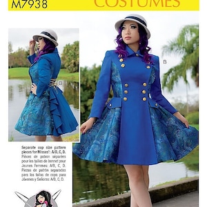 Mccalls Costume Pattern M7938 Yaya Han Short Coat With Lace up Back ...