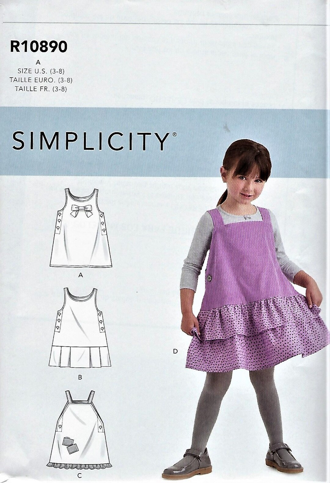 Simplicity #9196/r10890~children's Jumpers~child's Lined, Pull-over ...